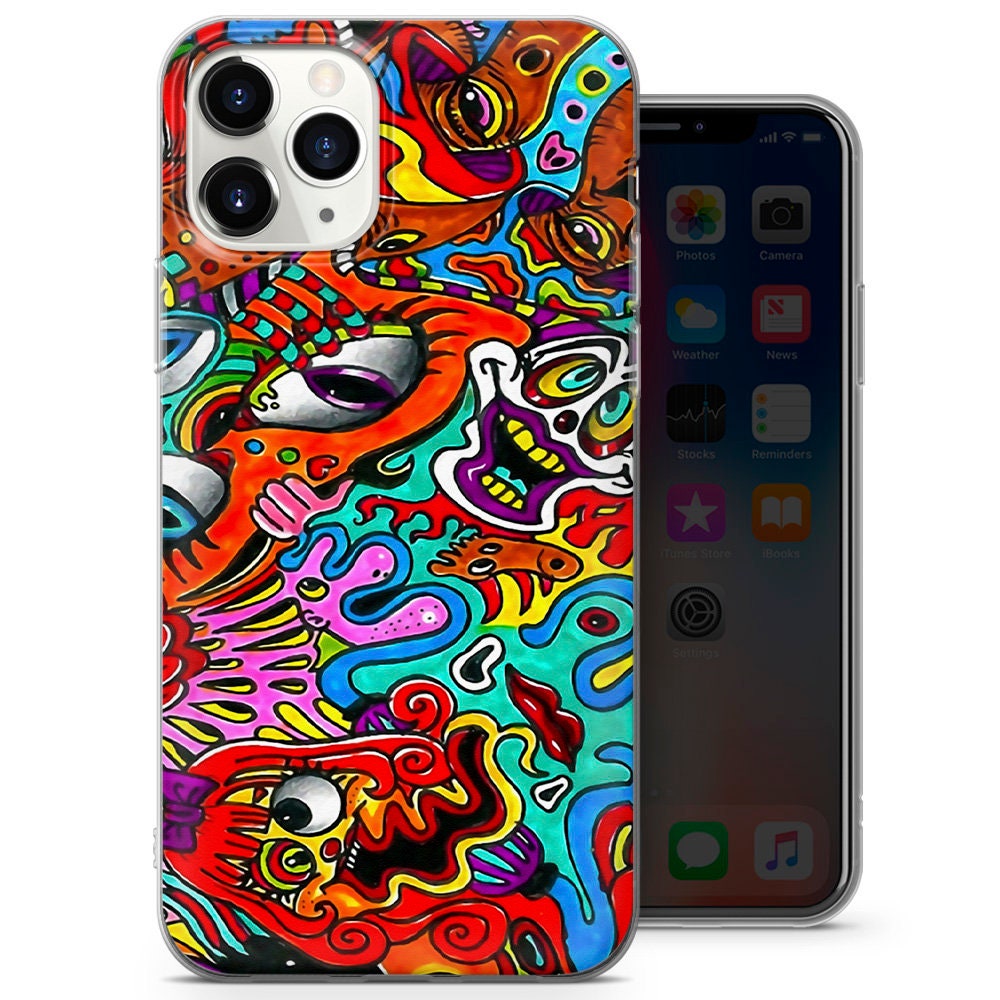 Graffiti Phone Case Abstract Street Art Psychedelic Trippy - Etsy UK