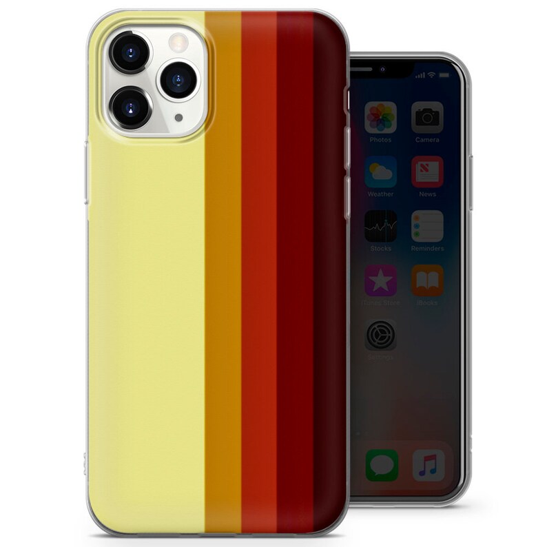 Retro Phone Case, Aesthetic Stripes, Colorful Bauhaus Cover - Fits ...