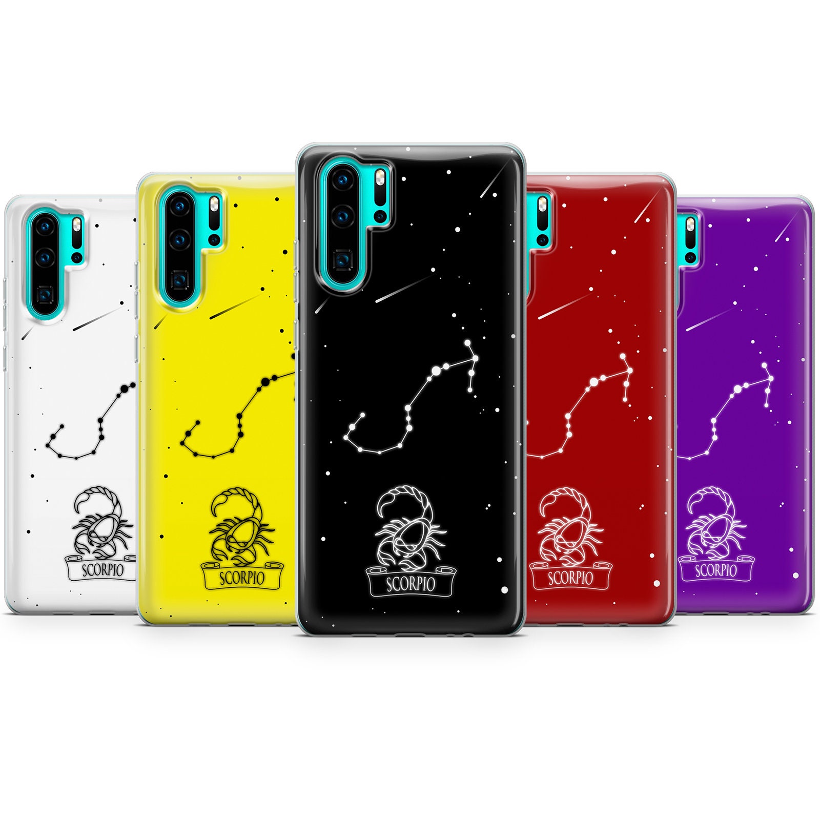 Scorpio Phone Case, Zodiac Sign, Aesthetic Star Constellation Cover ...