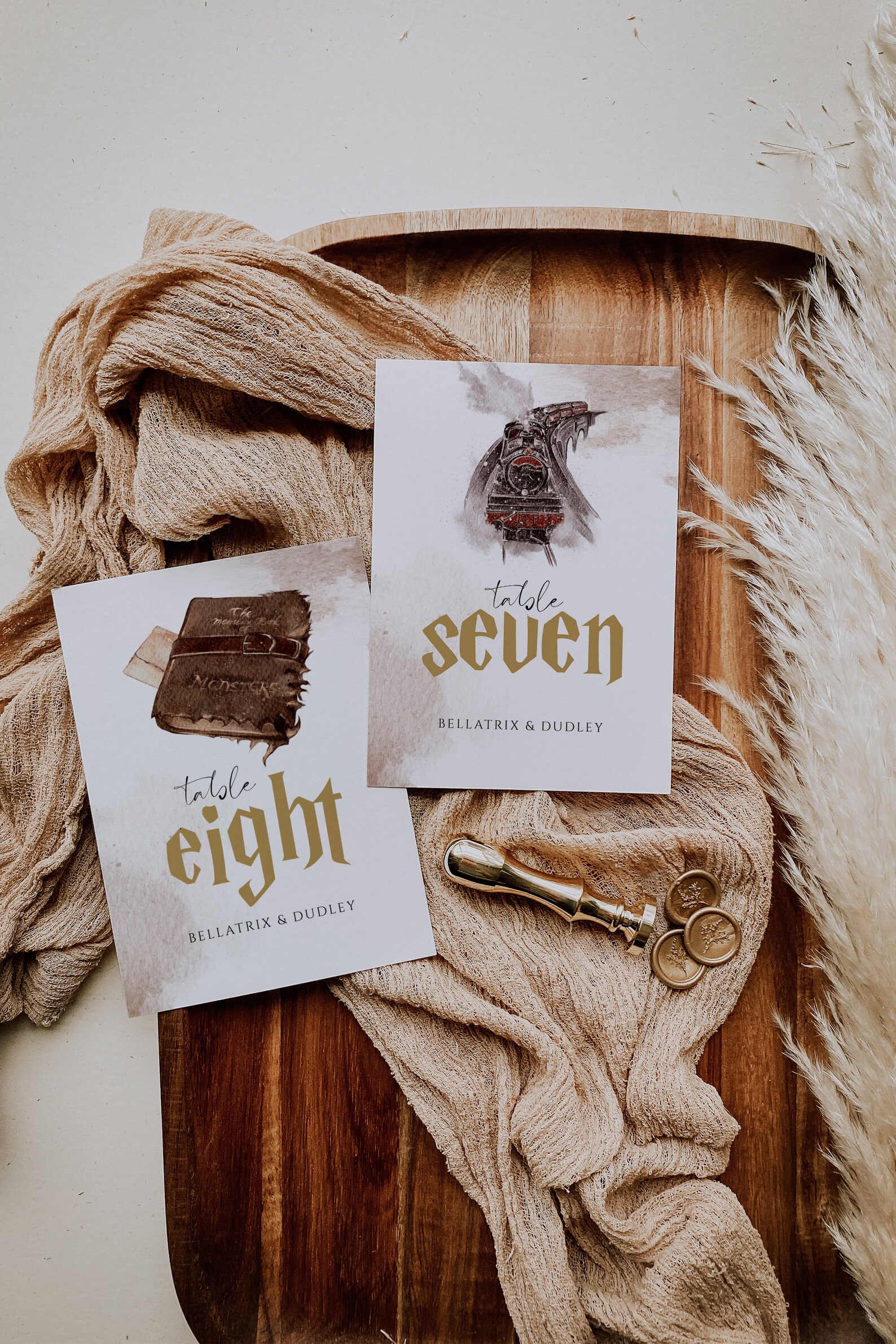 Wizard Wedding Table Numbers Template, Magic Wedding Numbers ...