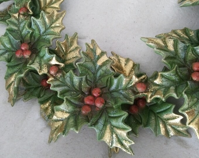 Vintage Holiday Wreath - Etsy