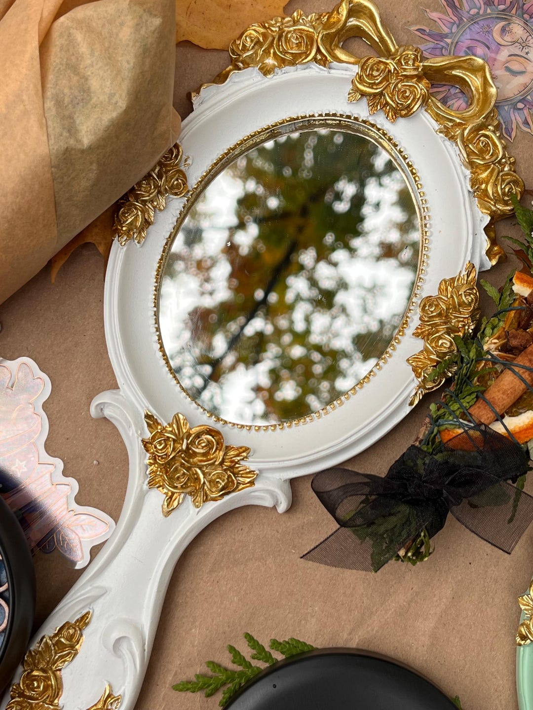 Enchanted Scrying Mirror & Ritual Kit - Looking Into Other Worlds ...