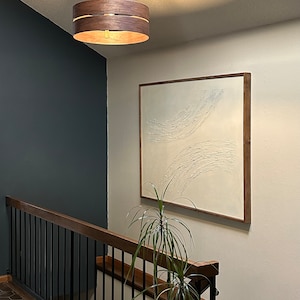 Wood Pendant Light MCM Pendant Light Chandelier Ceiling Light ...