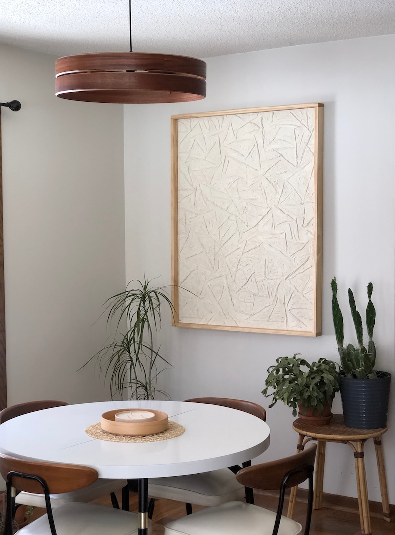 Mahogany Wood Pendant Light | Handcrafted Mid Century Modern Lighting ...