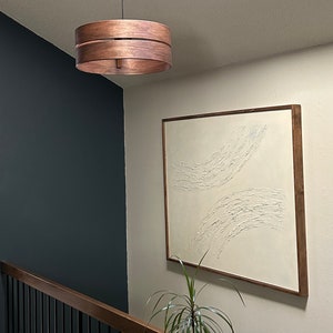 Wood Pendant Light MCM Pendant Light Chandelier Ceiling Light ...