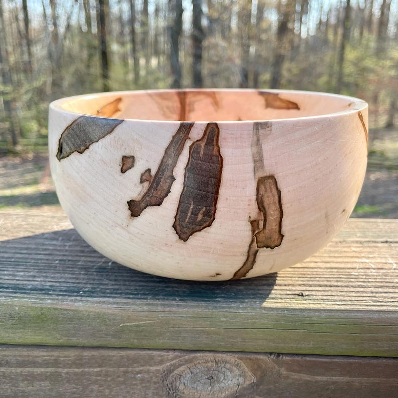 Decorative Ambrosia Maple Bowl With Lots of Character, Approx 7x 6.5 X ...