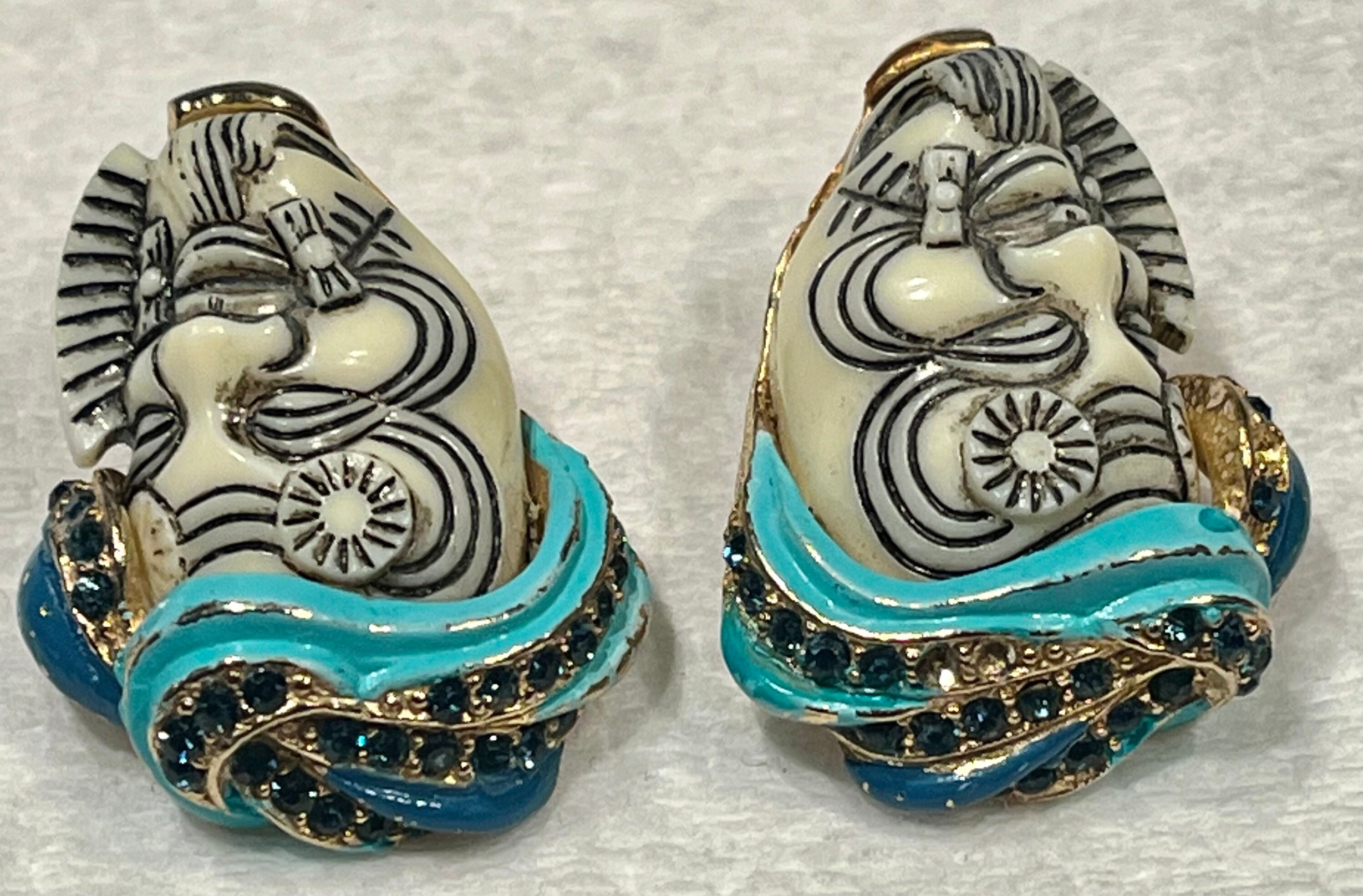 Selro Corp. 3 Piece Aladdin Gemstone Turbin Signed Pin and - Etsy