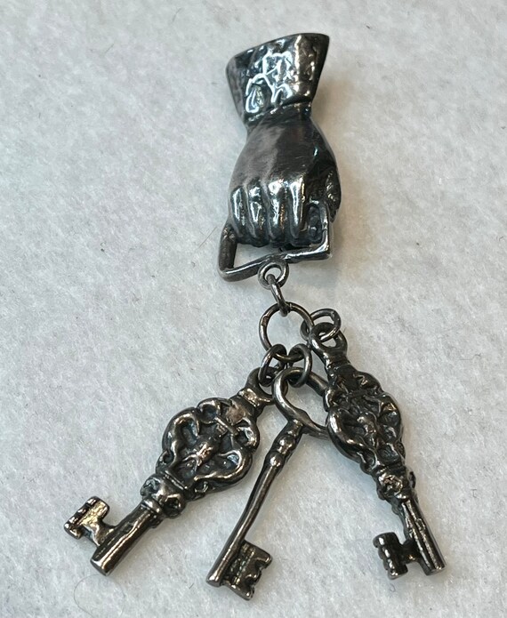 Rare 1930? T M &Co Birmingham silver Hand with Keys P… - Gem
