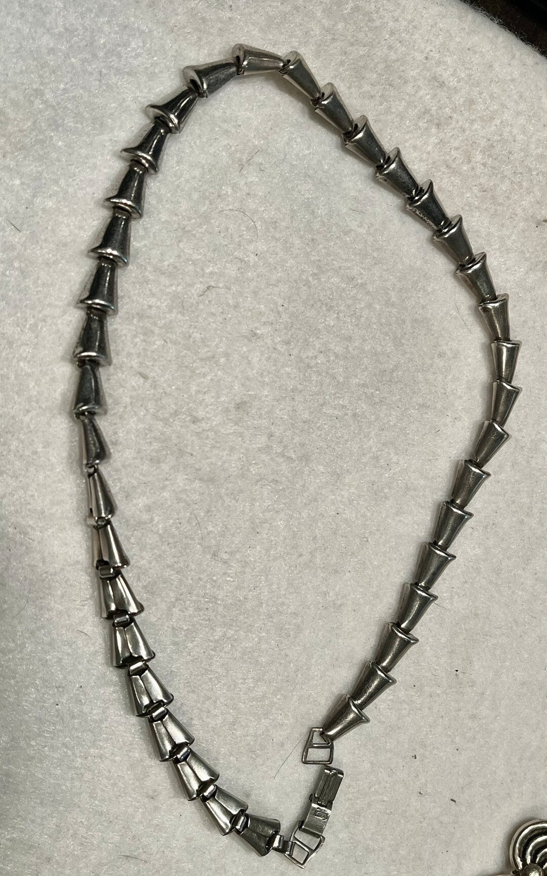 Sterling Silver Signed Jeray Rice Wiener 16 Inch Multi Triangle Link ...