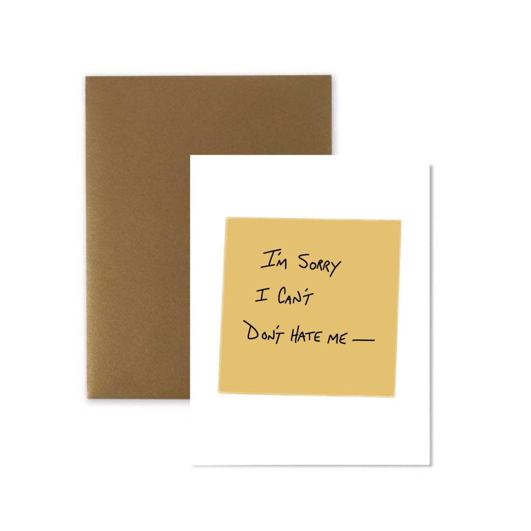 Sex and the City Break up Post-it Card, Carrie Bradshaw Card - Etsy