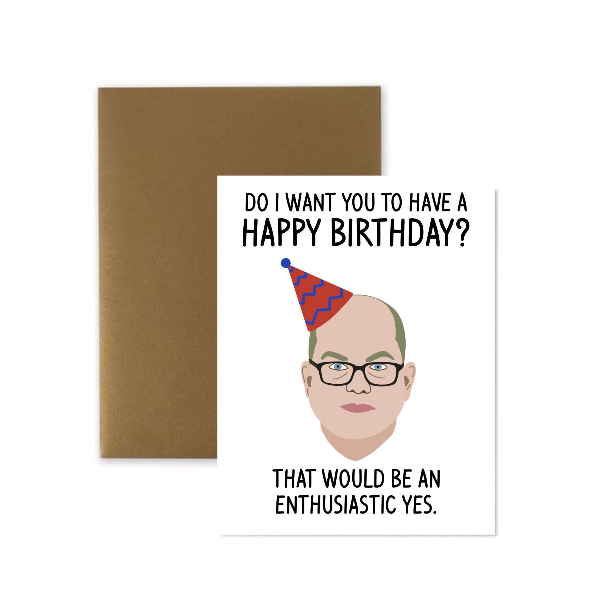 WWDITS Colin Robinson Birthday Card Funny Birthday Card - Etsy