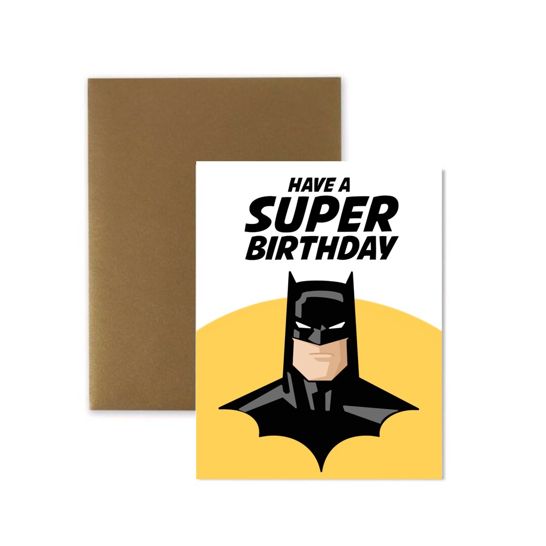 Have A Super Birthday, Superhero Birthday Card, Birthday Card for Boys ...