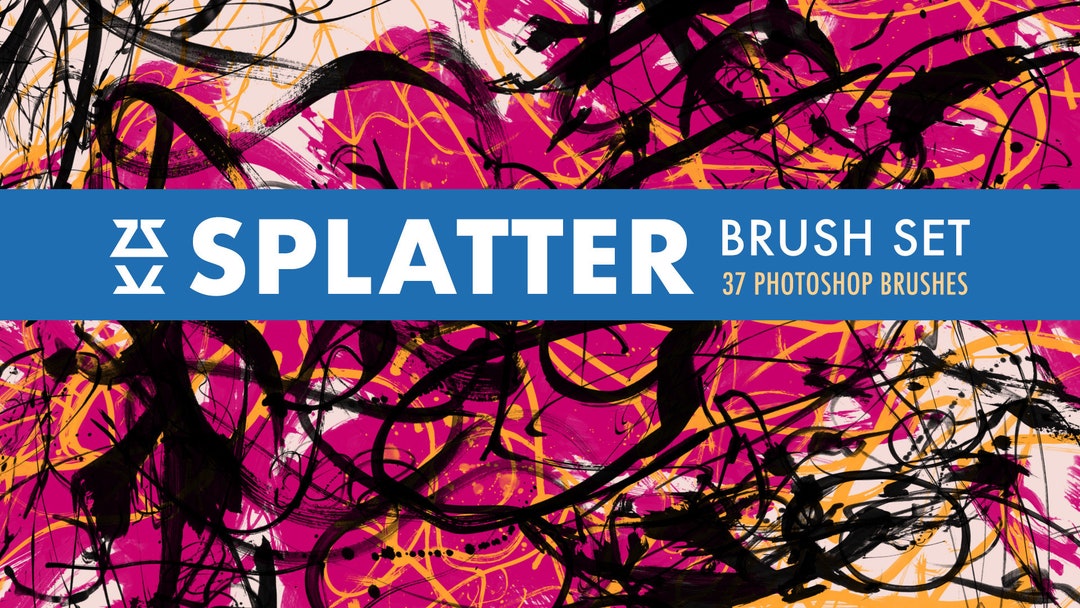 Drip Splatter Brush Set | Procreate | Photoshop | CSP | Texture Brushes ...