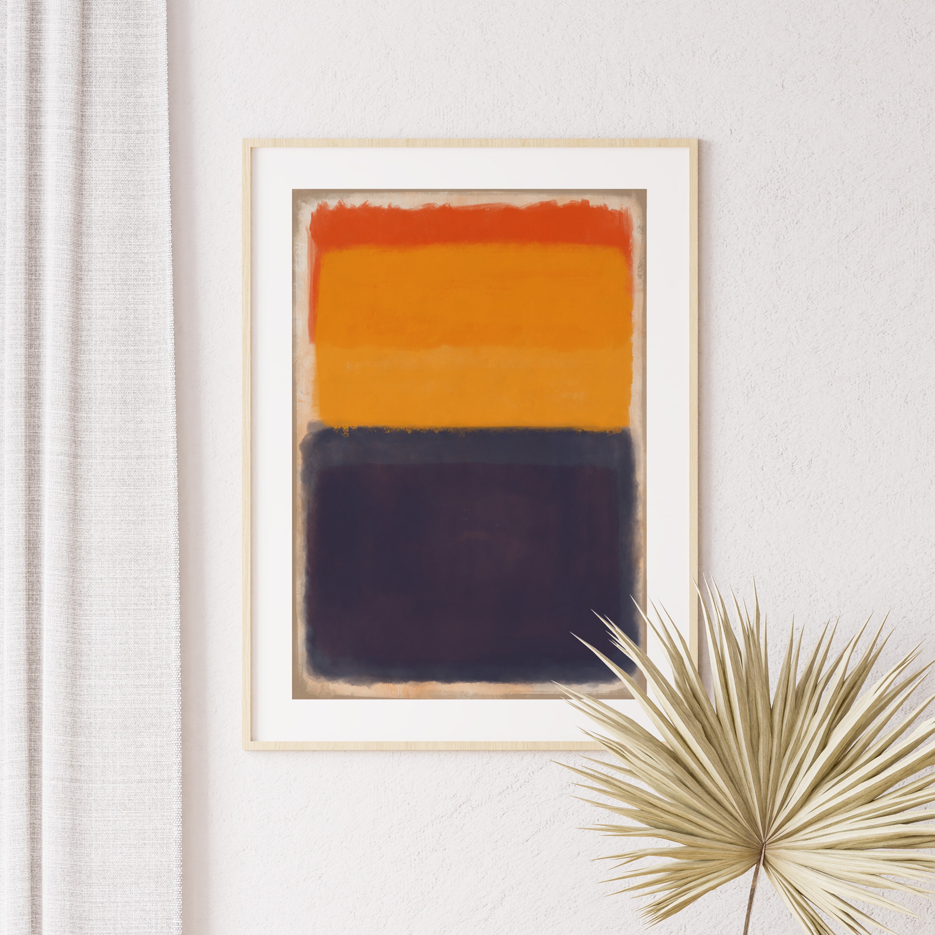 Mark Rothko-style Poster Set of 6 Digital Download BLUE and ORANGE - Etsy