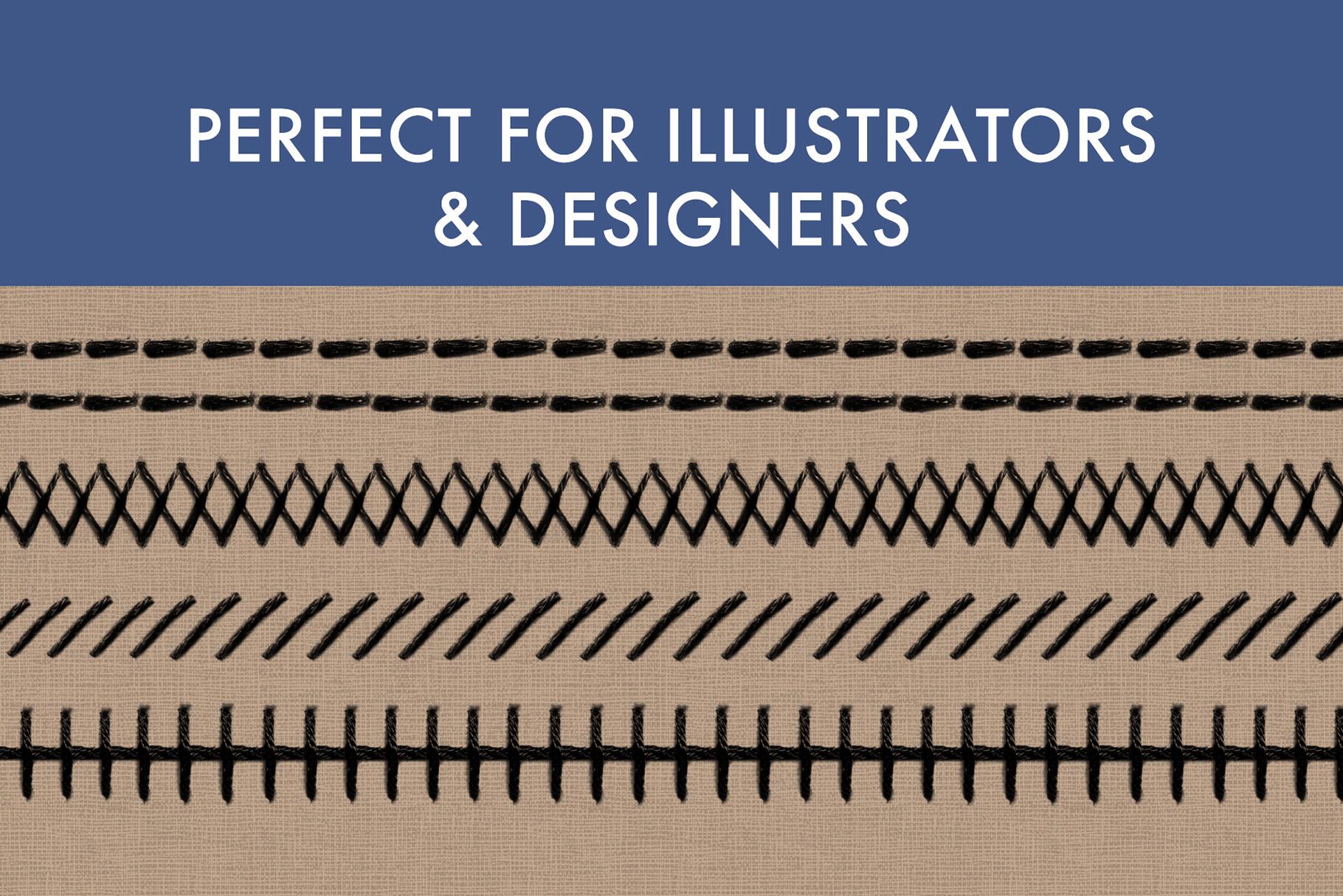 Stitches 2 Brush Set | Procreate | Photoshop | CSP | Texture Brushes - Etsy