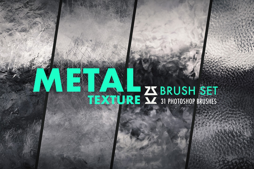 Metal Texture Brush Set | Procreate | Photoshop | CSP | Texture Brushes ...