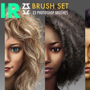Hair Brush Set | Procreate | Photoshop | CSP | Texture Brushes - Etsy
