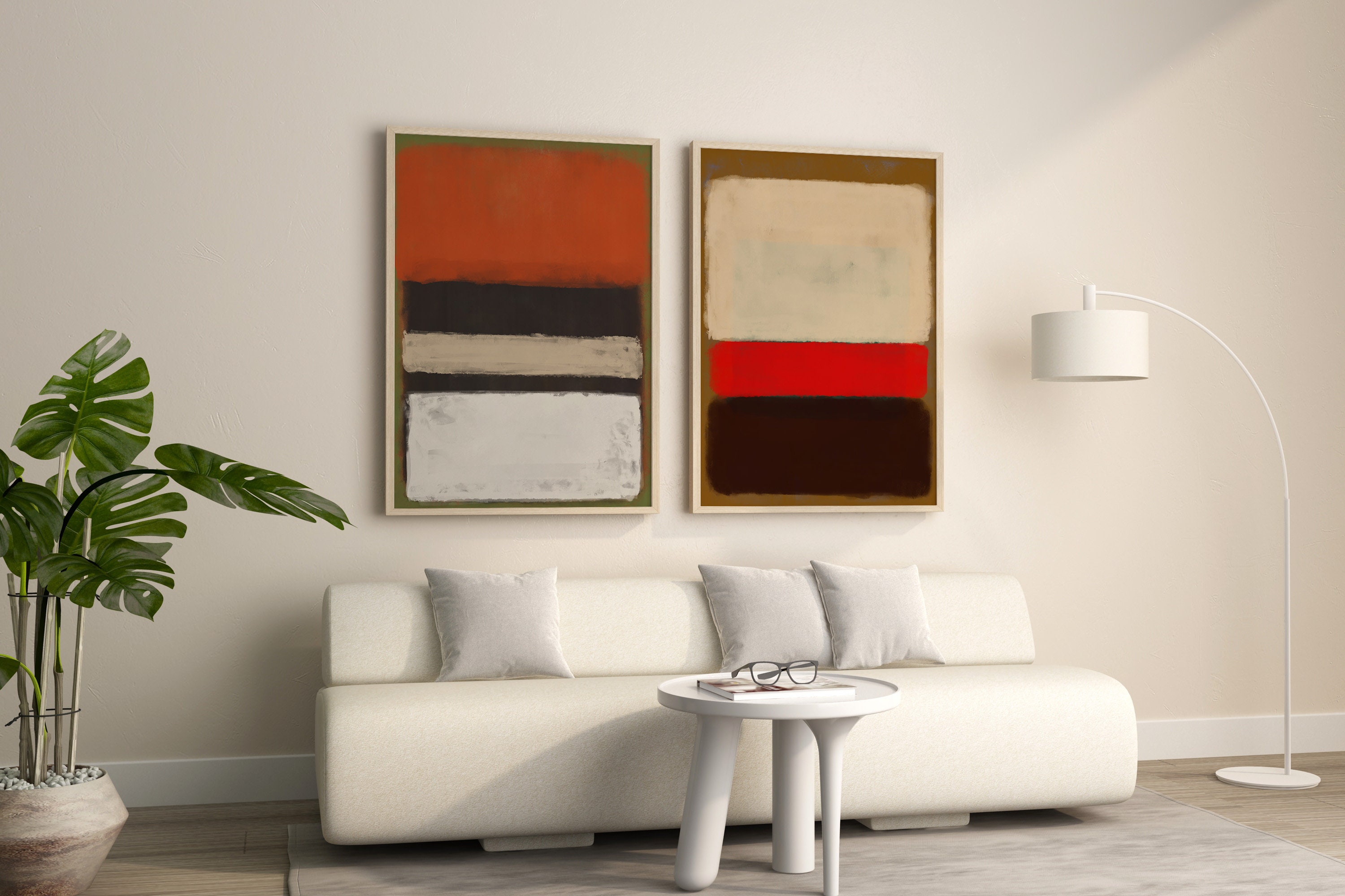 Mark Rothko-style Poster Set of 6 Digital Download MIXED COLOURS Part 2 ...