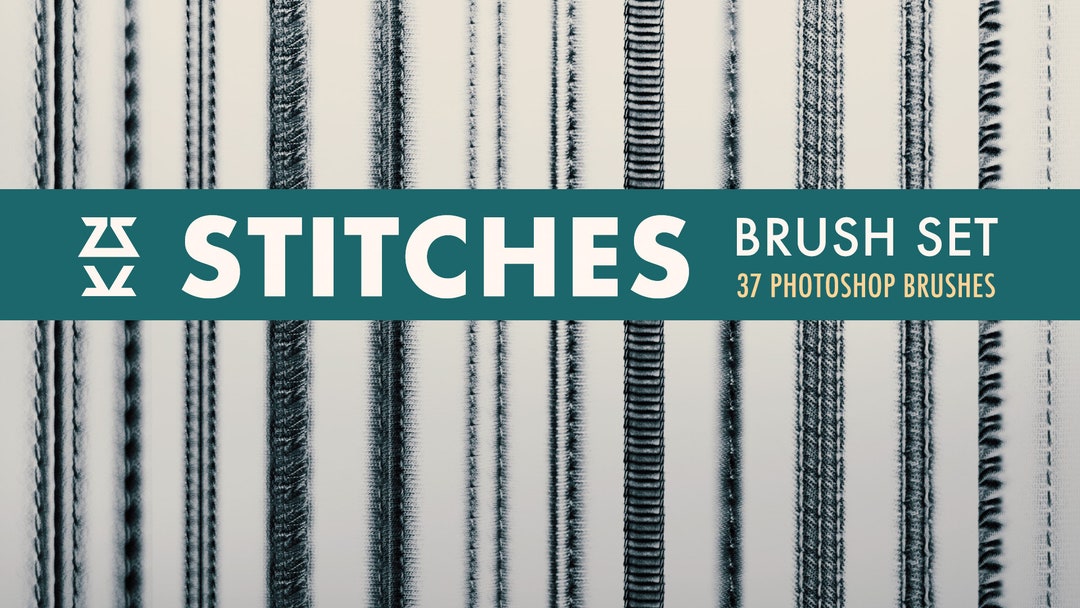 Stitches Brush Set | Procreate | Photoshop | CSP | Texture Brushes - Etsy