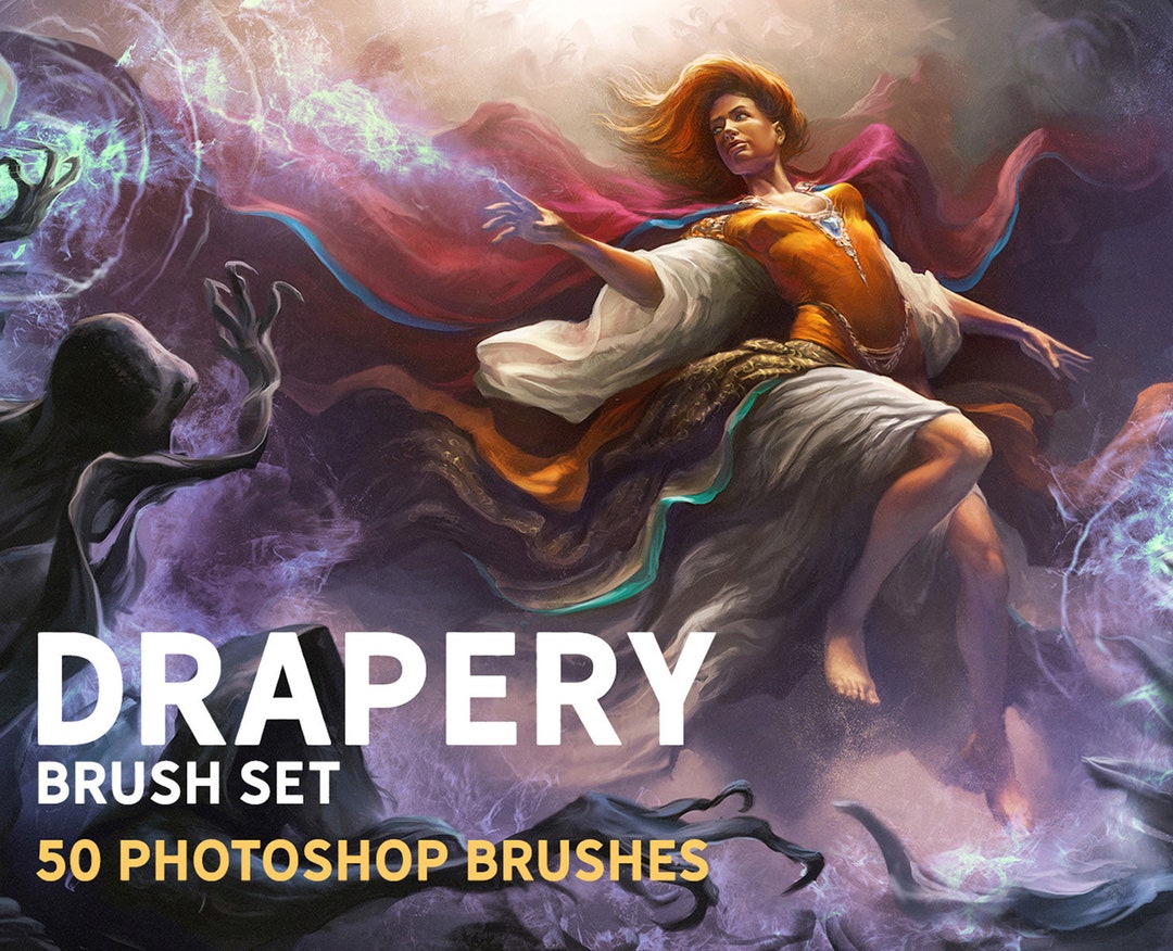 Drapery Brush Set | Procreate | Photoshop | CSP | Texture Brushes - Etsy