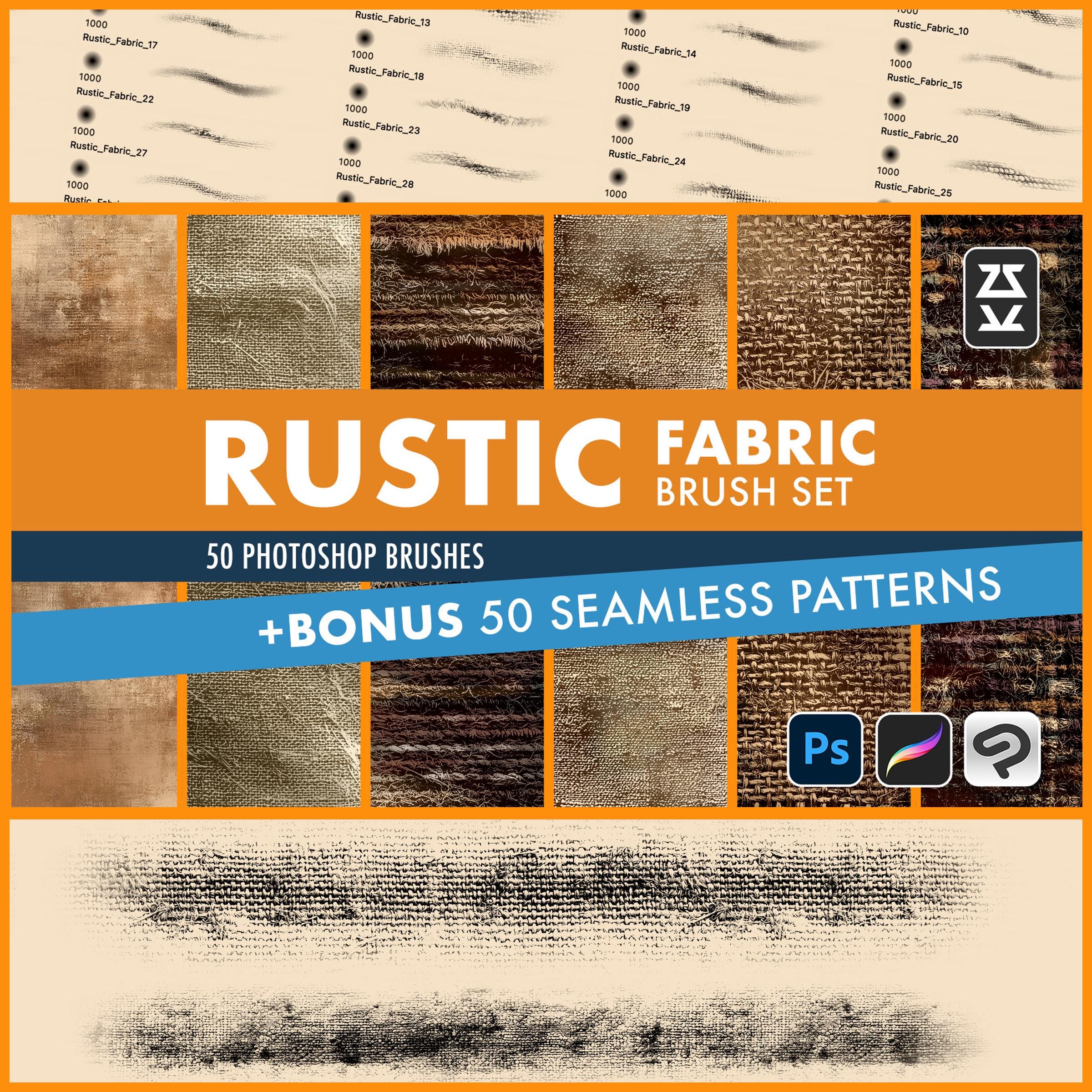 Rustic Fabric Textures Brush Set | Procreate | Photoshop | CSP ...