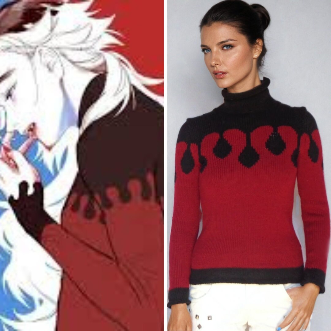 Douma Demon Turtleneck Blood Drippy Doma Second Moon Inspired Anime ...