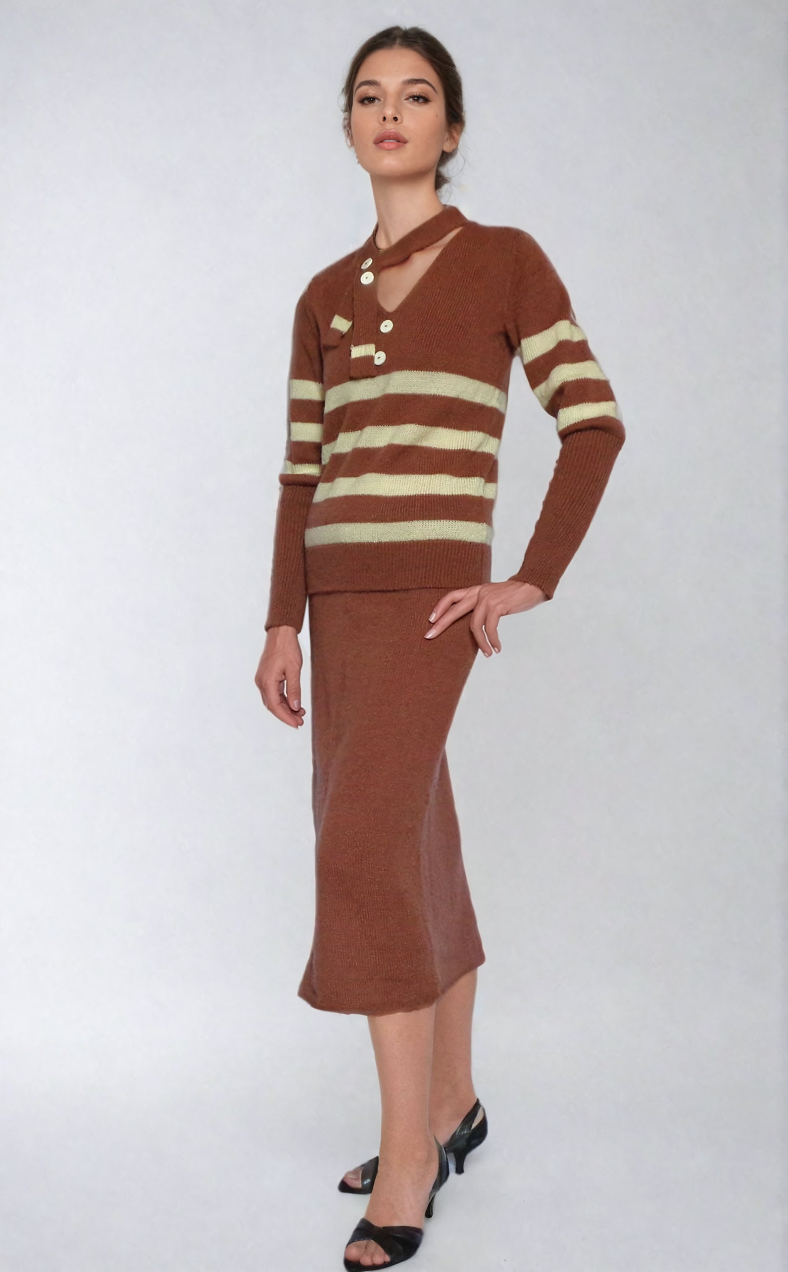 Bonnie and Clyde Costume Bonnie Parker Suit Iconic Sweater Dress 30s ...