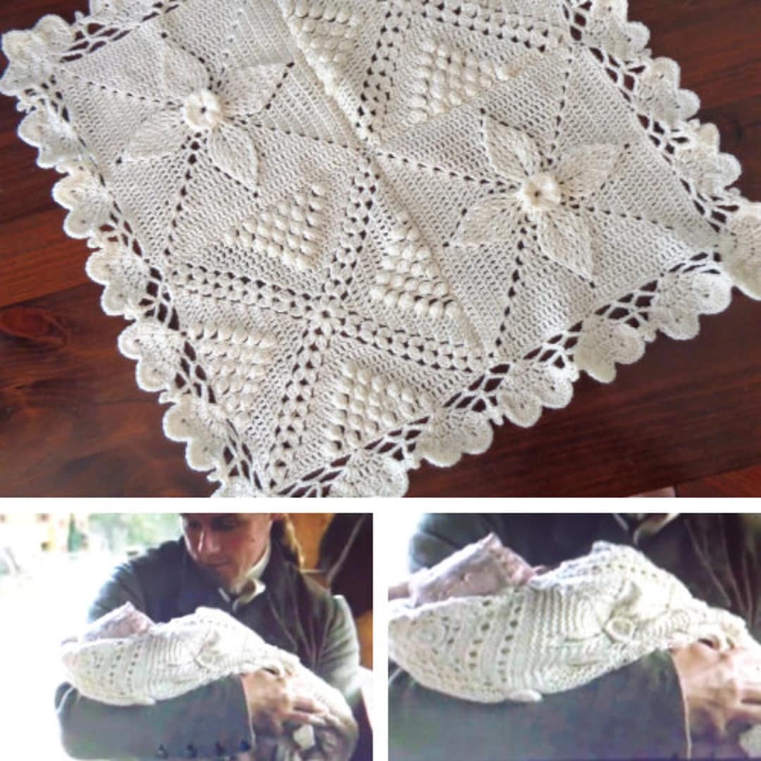 Outlander Baby Blanket Crochet With Name Handmade Personalized Amanda ...
