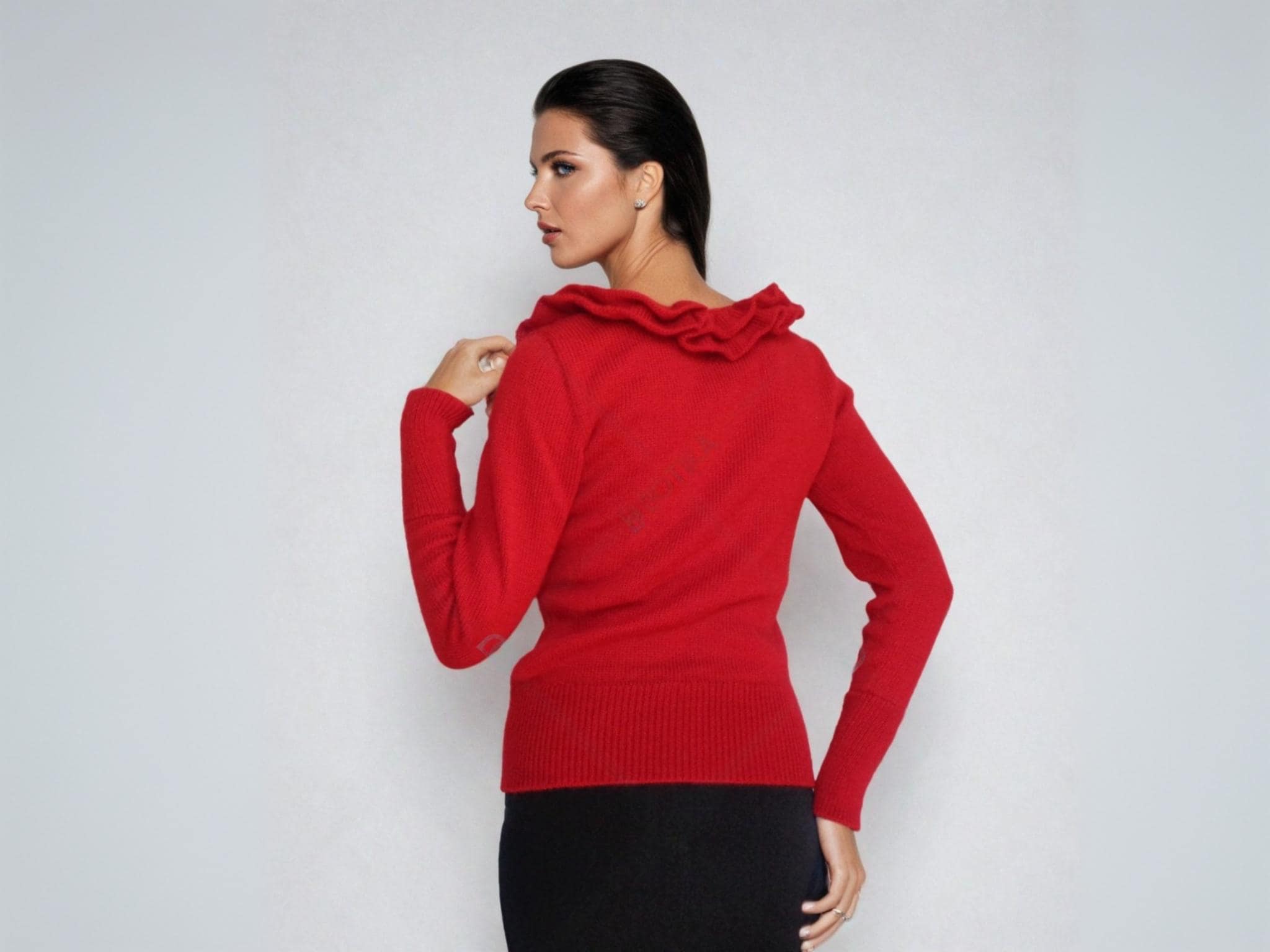 Twin Peaks Audrey Horne Red Ruffled Sweater Halloween Inspiration 1990 ...
