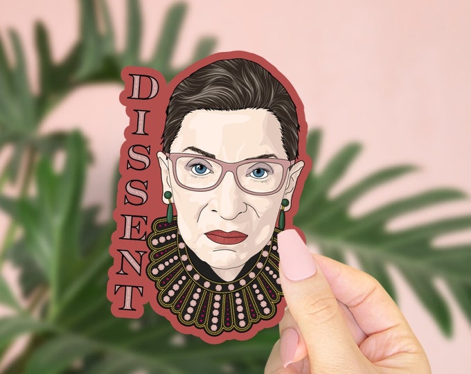 RBG Vinyl Sticker | Ruth Bader Ginsburg | Dissent | Female Empowerment ...