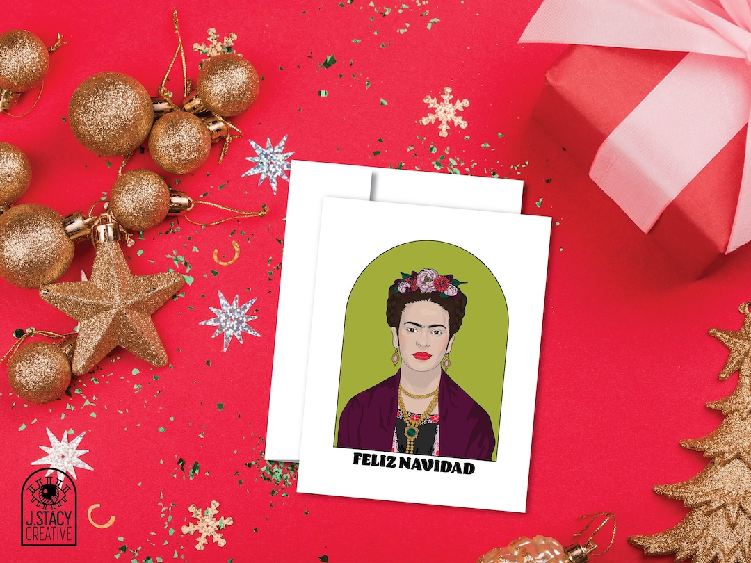 Frida Kahlo Greeting Cards Holiday Stationary Feminist Icon Feliz ...