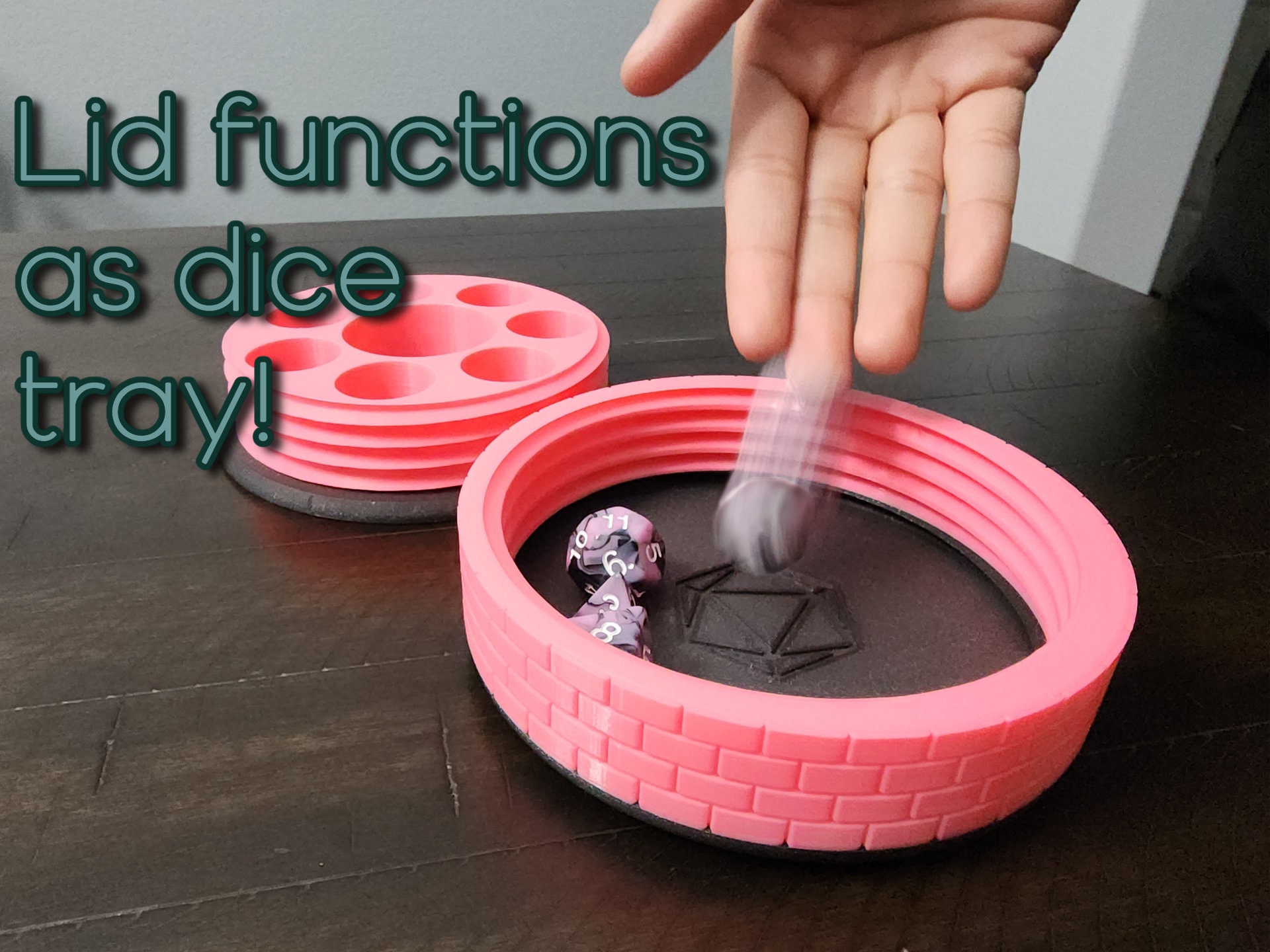 Personalized 3D Printed D&D Dice Box - Etsy