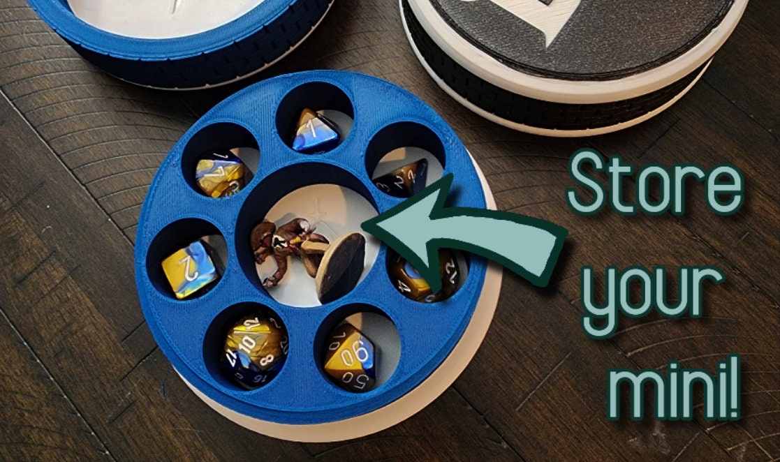 Personalized 3D Printed D&D Dice Box - Etsy