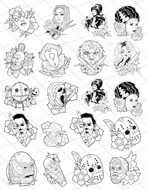 Resin Foil Horror Floral Minis Resin Foil Sheet Art Supplies - Etsy