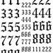 Resin Foil Angel Numbers Old English - Resin Foil Sheet Art Supplies - Etsy
