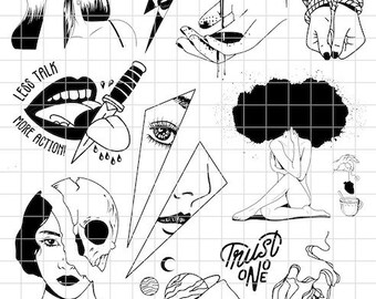 Resin Foil Breezys Nature Baddies 1 Resin Foil Sheet Art | Etsy