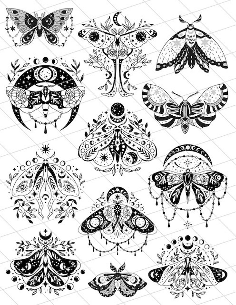Resin Foil Marvelous Moth Minis Resin Foil Sheet Art - Etsy