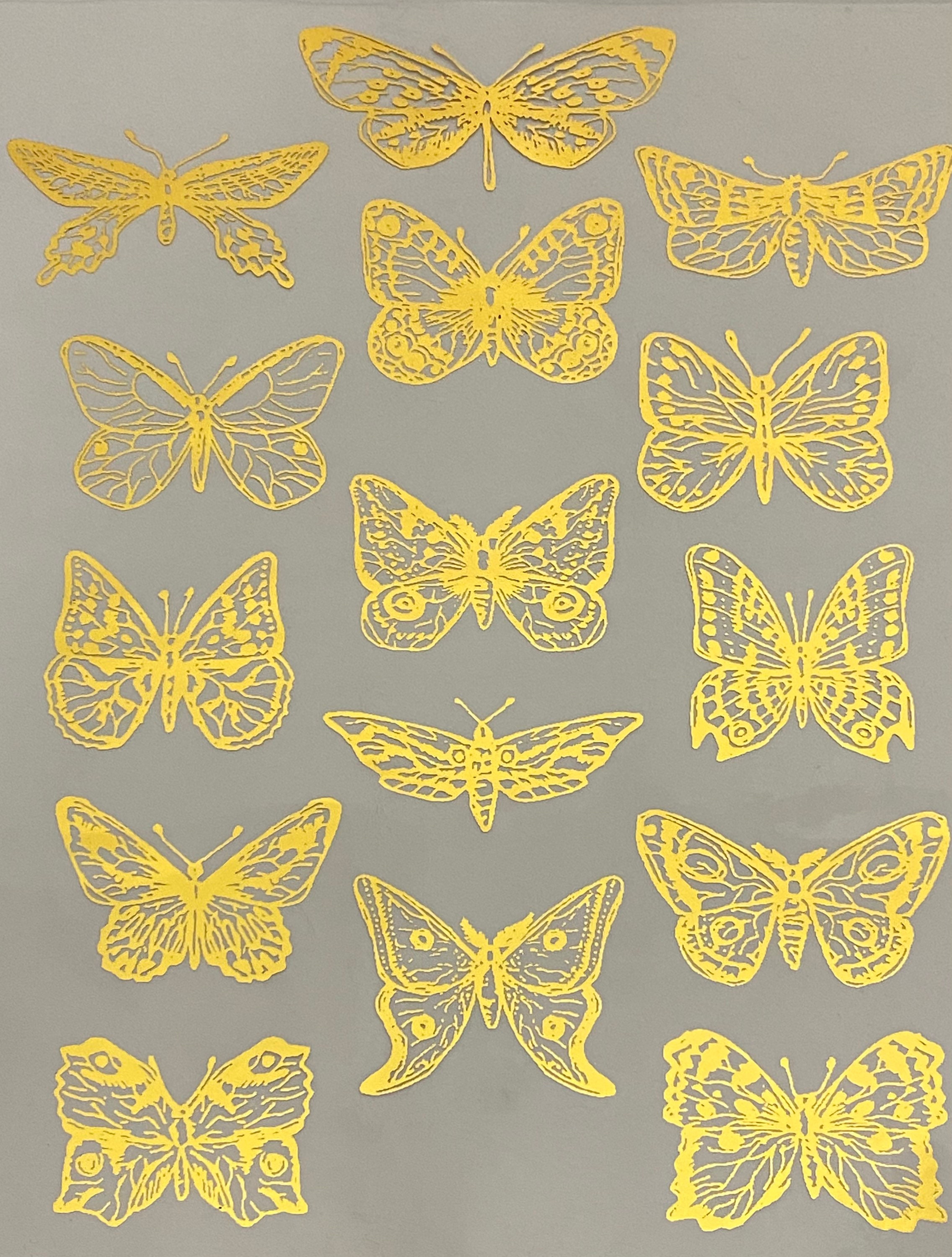Resin Foil Butterfly Detailed Mini Resin Foil Sheet Art | Etsy