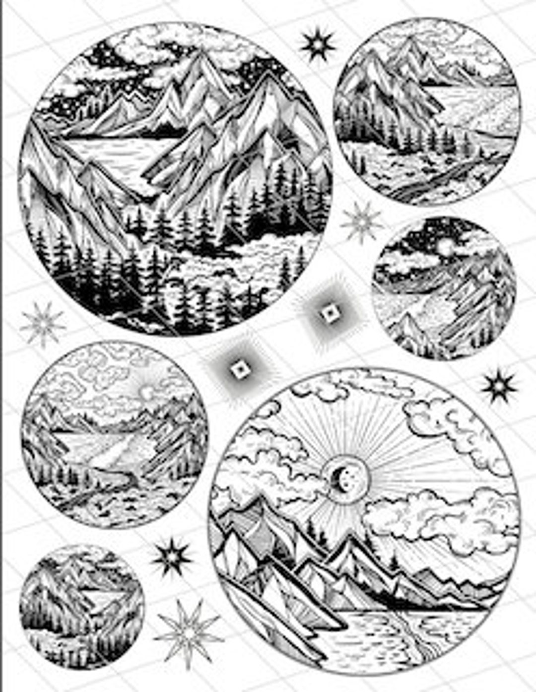 Resin Foil Circles of Nature Art Suppliesart Supply Resin Mold - Etsy