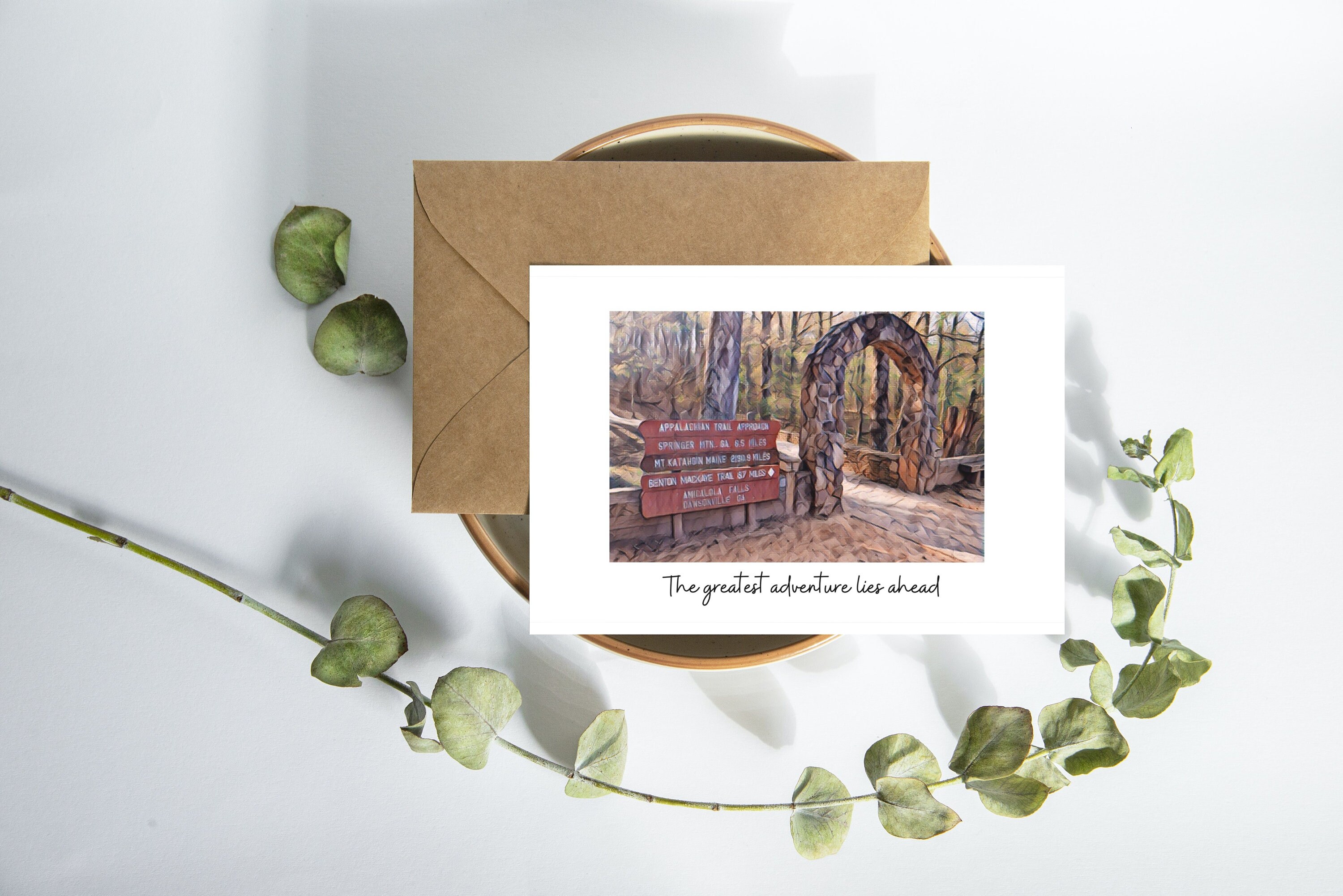 Appalachian Trail Arch Card - Etsy
