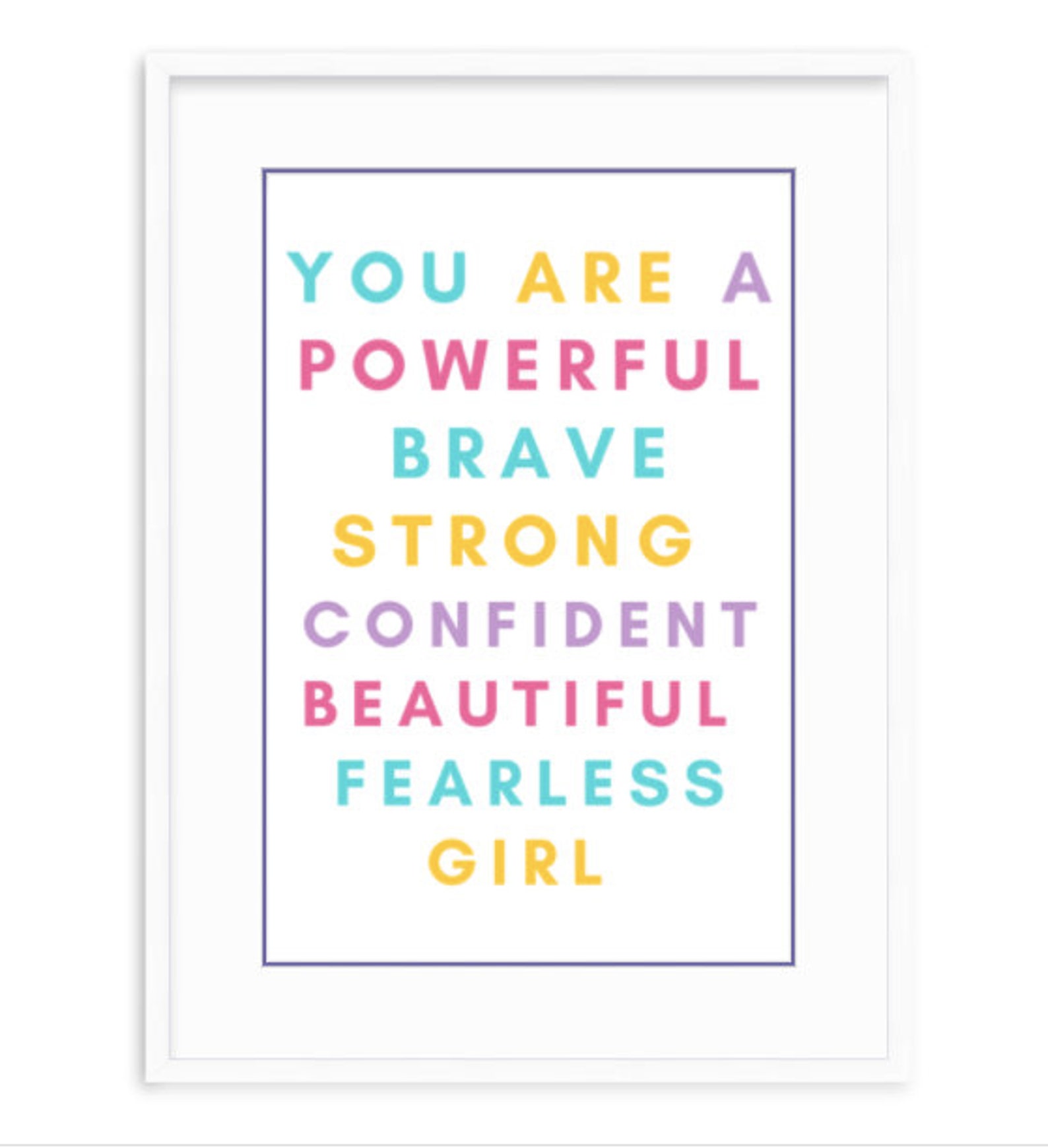 You Are a Powerful Brave Strong Confident Beautiful Fearless Girl - Etsy