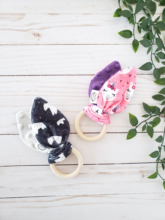 Rabbit Ear Rattle Teething Ring Baby Child Special Sensory - Etsy UK