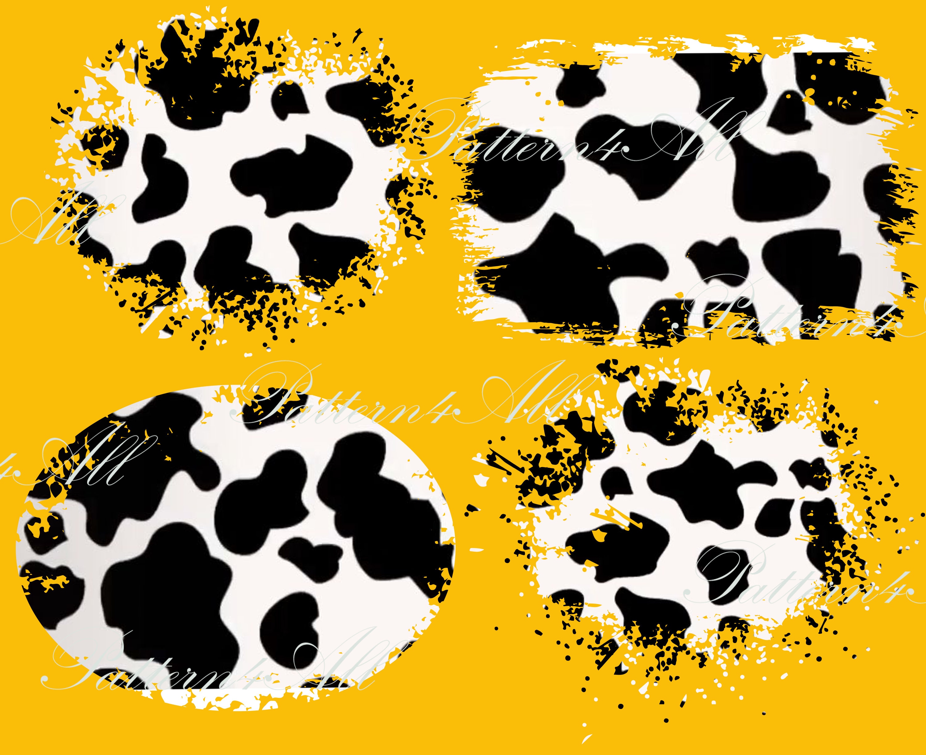 PNG Cow Texture Patches Splash Sublimation Design Digital - Etsy UK