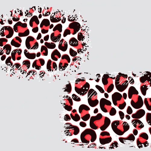Sublimation Red Leopard Print Distress Cheetah Print - Etsy