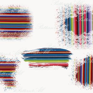 Distressed Serape Print Sublimation Patches, Serape PNG Element for ...