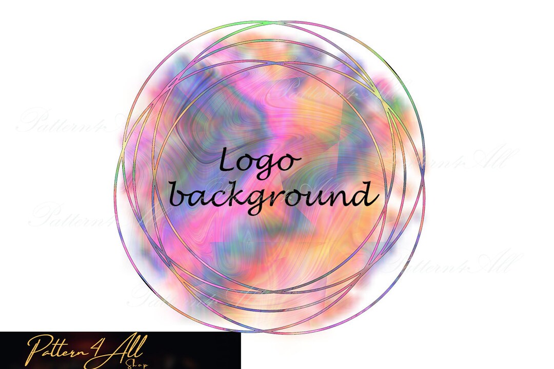 Pink Brush Strokes, Circle Clipart, Glitter Circle Border Frame, Logo ...