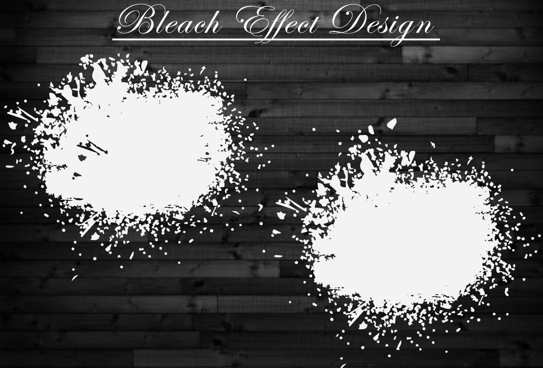 Bleach Effect PNG, Bleach Effect Bundle, Bleached Effect Design ...