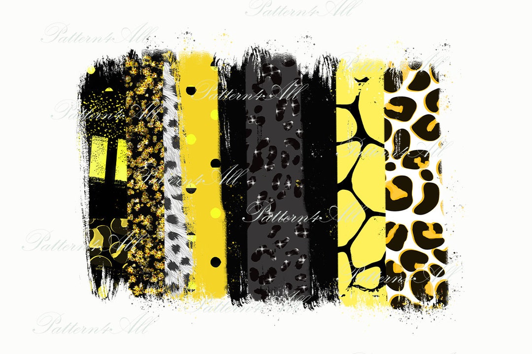 Yellow Gold Black,brushstroke Sublimation Background Png,sublimation ...