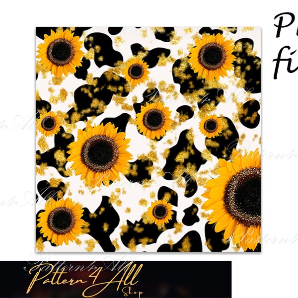 Sunflower Cow Background - Etsy
