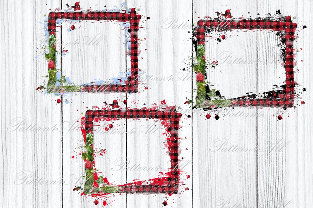 Christmas Plaid Frame PNG, Plaid Background, Christmas Tree Frame ...